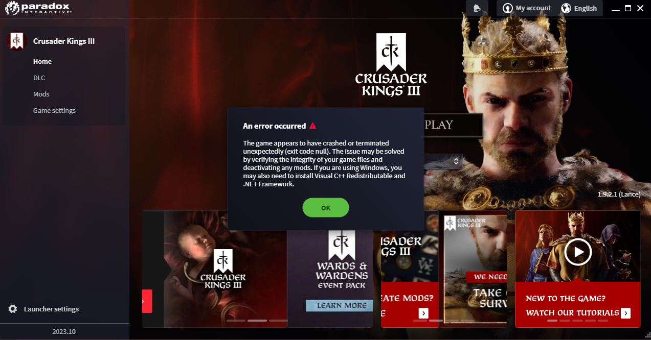 launcher dont work | Paradox Interactive Forums